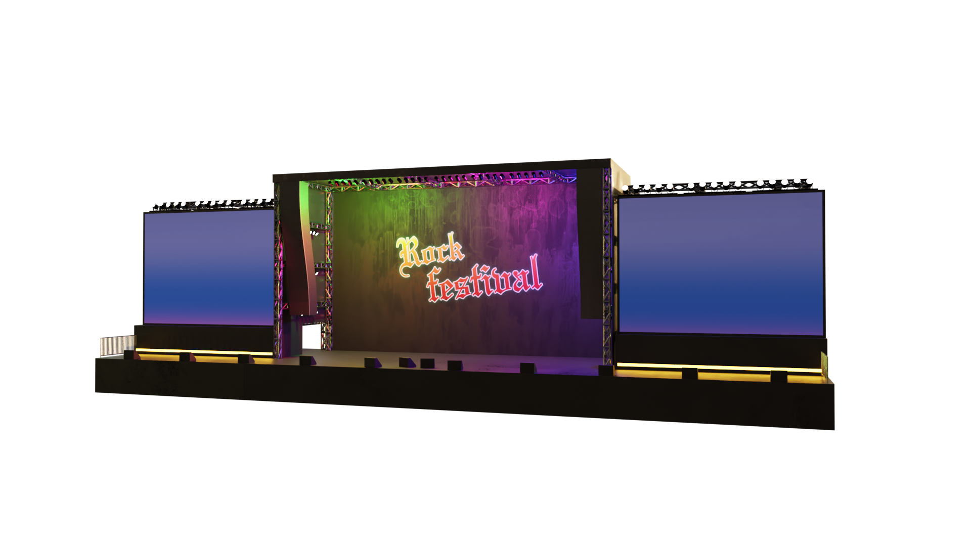 【3DCG】野外ライブステージ - hiromu-3dcg - BOOTH