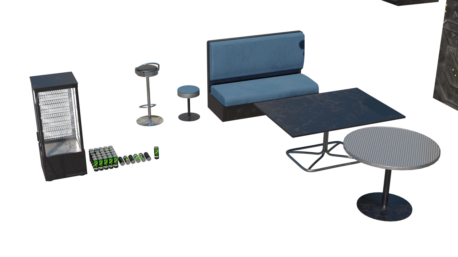 【3DCG】サイバーバー店舗キットモデル - hiromu-3dcg - BOOTH