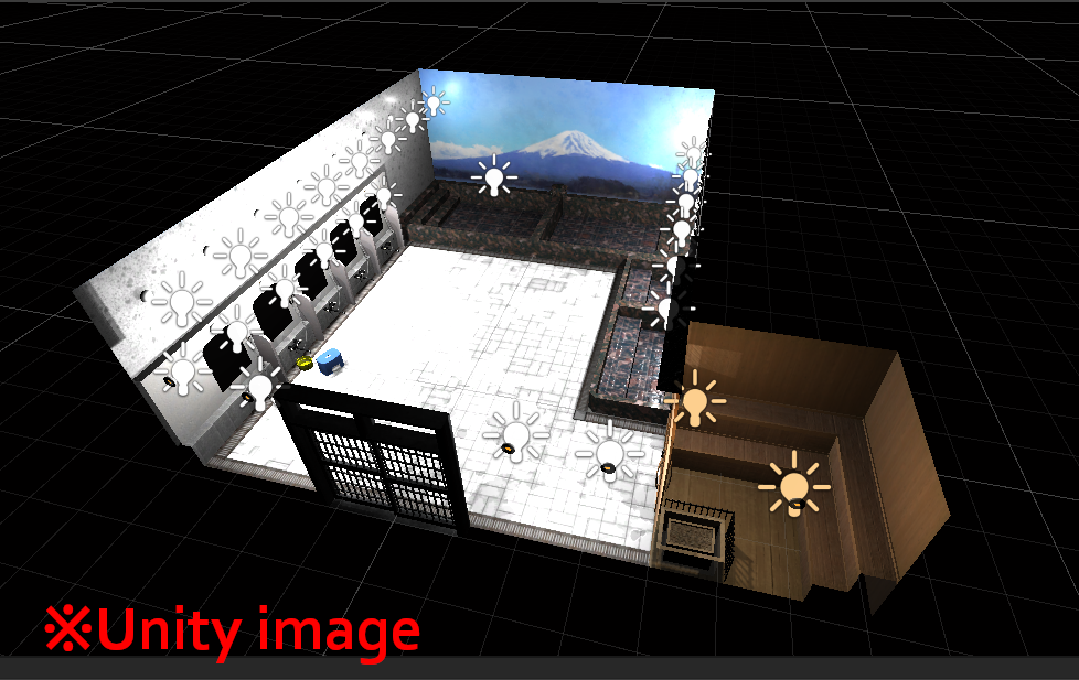【3DCG】銭湯の内装モデル - hiromu-3dcg - BOOTH