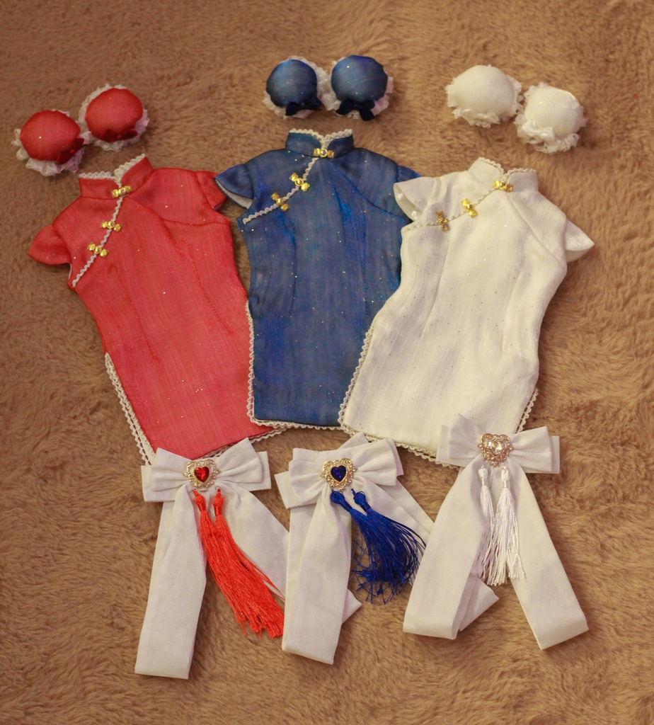 【完売御礼】「中華小娘」DD・DDS・SD通用 ドール服 チャイナドレス 6点セット - RosenliaDoll（ロゼンリアドール） - BOOTH
