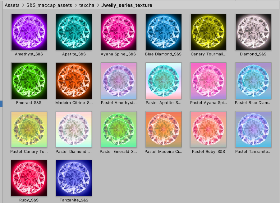 VRChat想定 matcap assets オマケ付き - Sea of stars factory - BOOTH