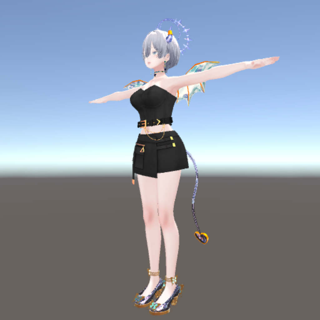 VRChat想定 バタフライヒールアセット Butterfly Heel assets Ver.2 - Sea of stars factory - BOOTH