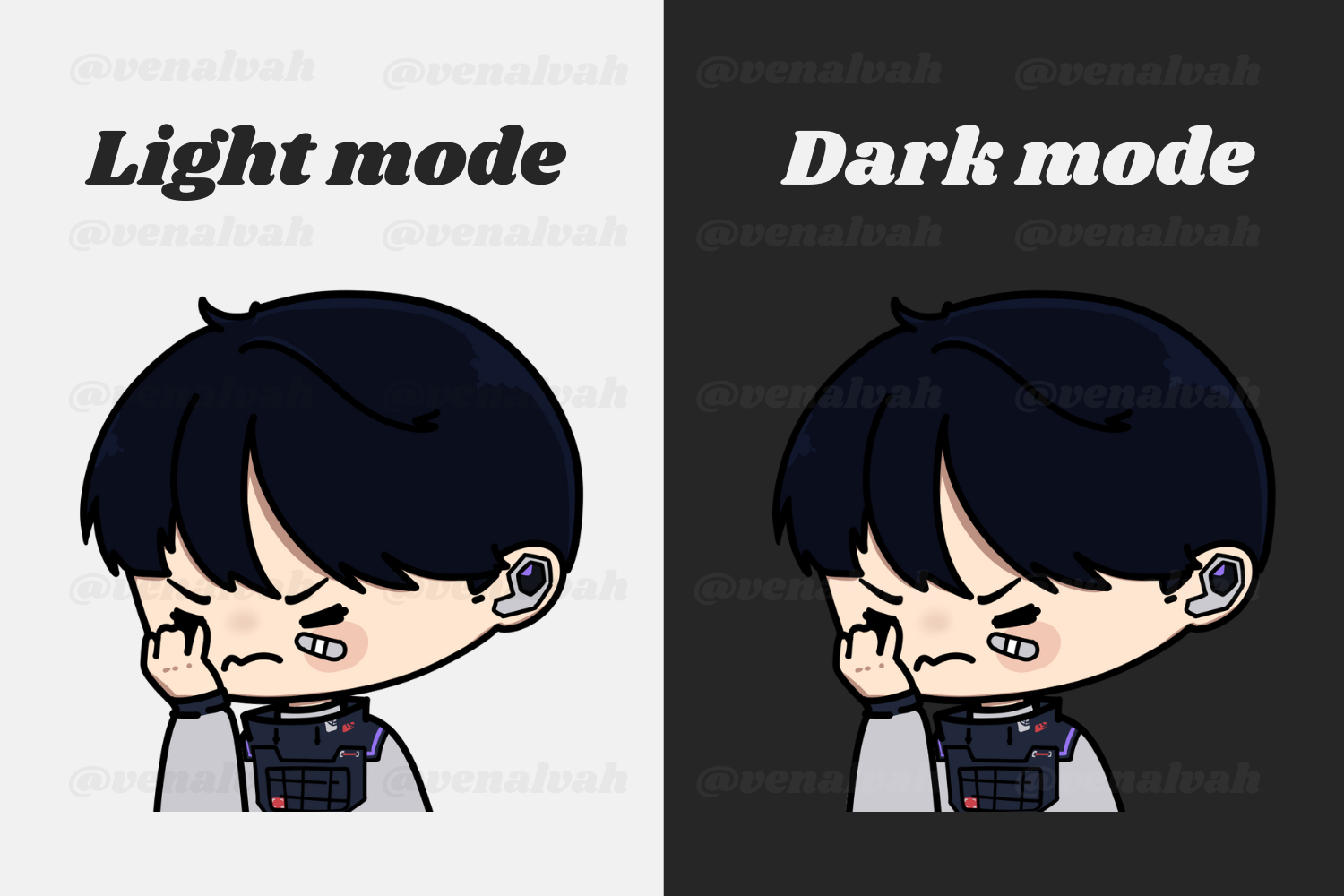 iso valorant emote twitch emotes - venalvah - BOOTH