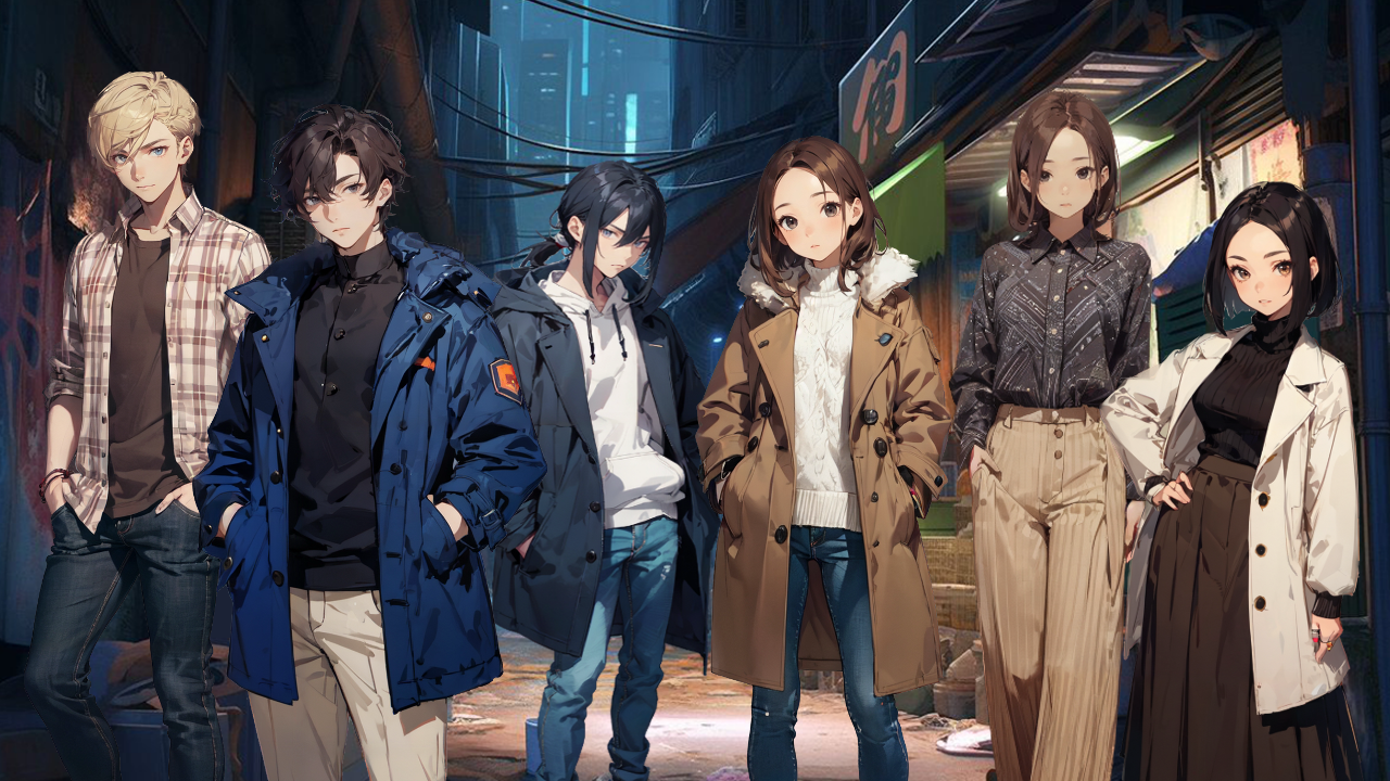 TRPGなどに！男女立ち絵全身Vol.1 - setsu-aimade - BOOTH