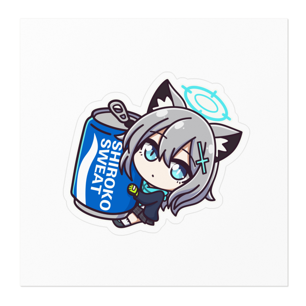 "Shiroko Sweat" ブルーアーカイブ 砂狼シロコ ステッカー - Noremori - BOOTH