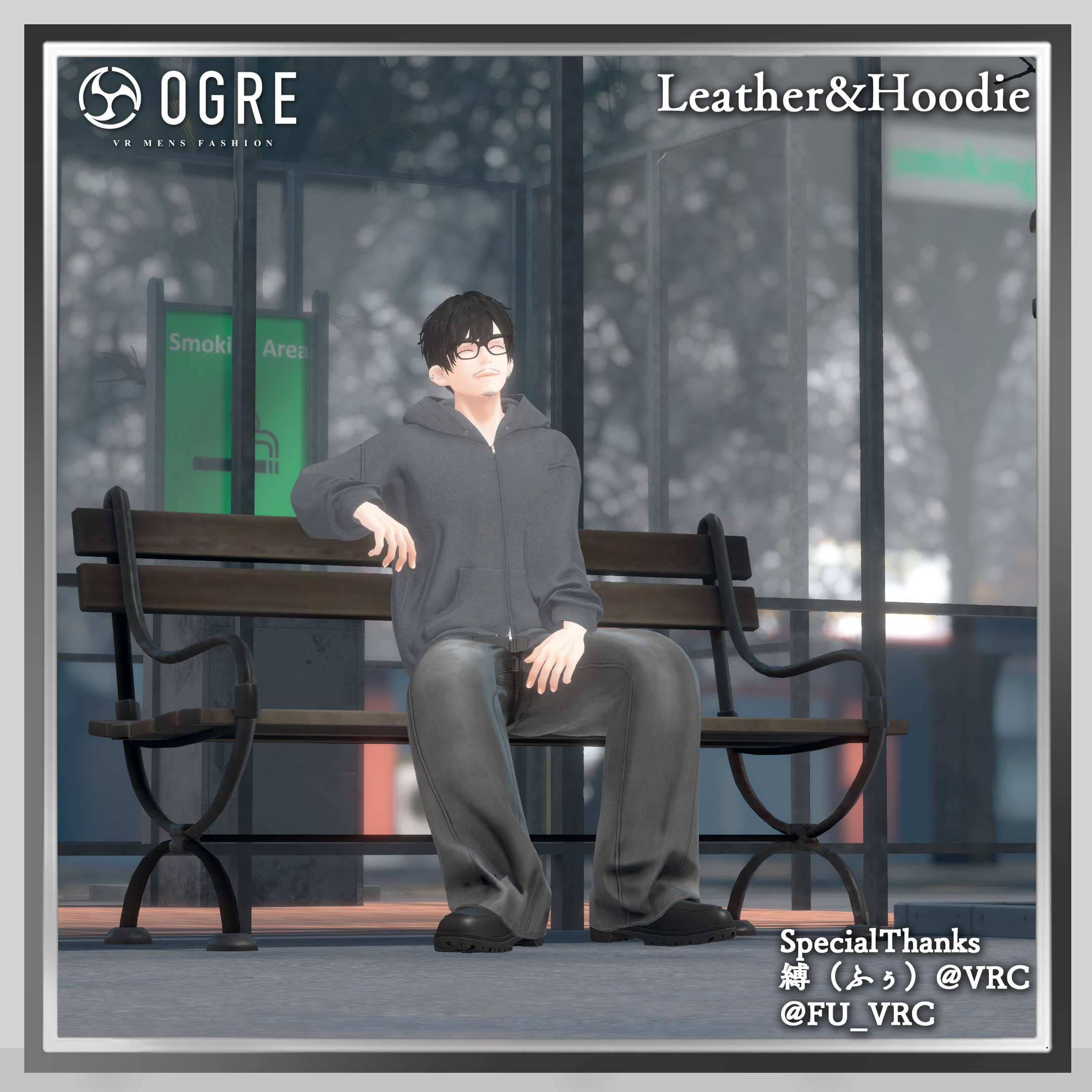 【VRC衣装】OGRE_Leather&Hoodie - OGRE（オーガ） - BOOTH