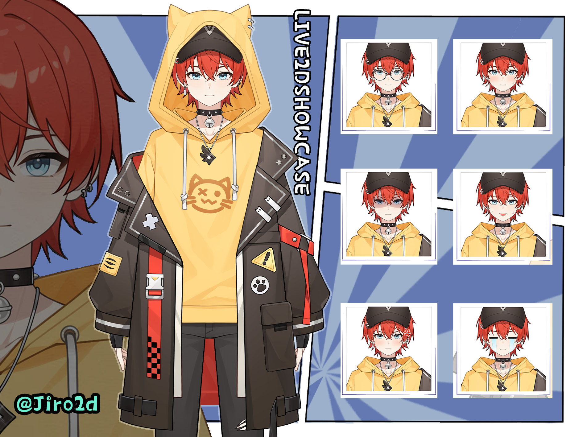 【Male VTuber】Live2D Model Customization - jirolive2d - BOOTH
