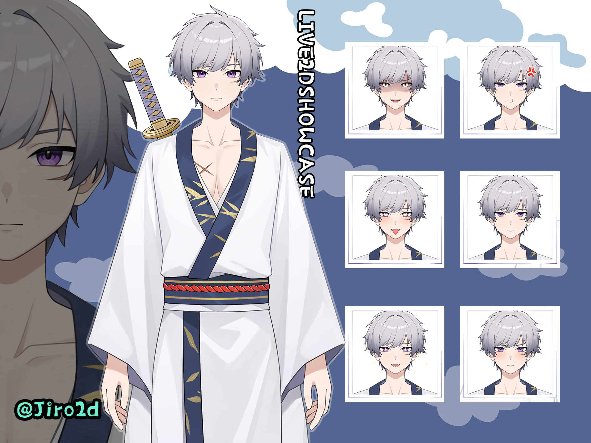 【Male VTuber】Live2D Model Customization - jirolive2d - BOOTH