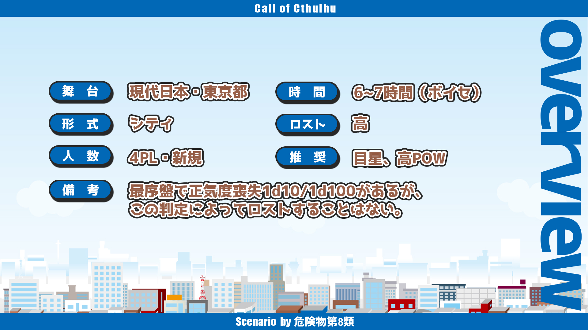 CoC「HO4が都庁で変形ロボになってクトゥルフと戦うシナリオ」SPLL:E192728 - 危険物第8類 - BOOTH