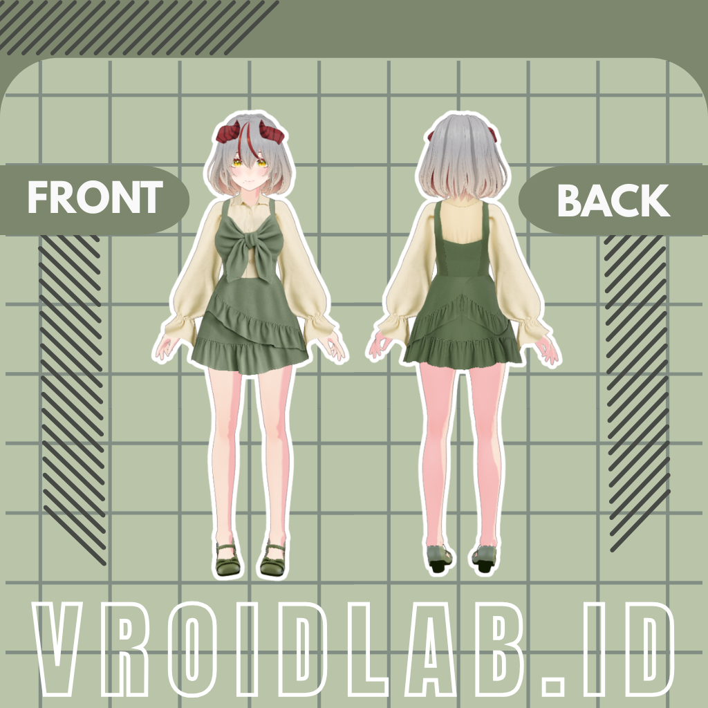 オリーブ・ベル Olive Belle | VRoid Studio Outfit | Anime Style | Virtual ...