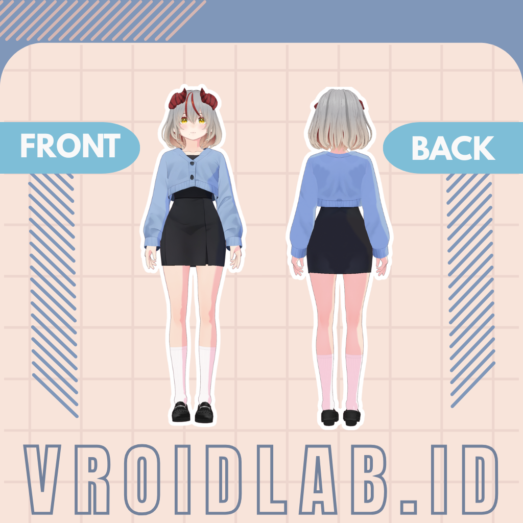 月明かりの夢想 Moonlit Reverie | Dress Guena | VRoid Studio Outfit | Anime ...