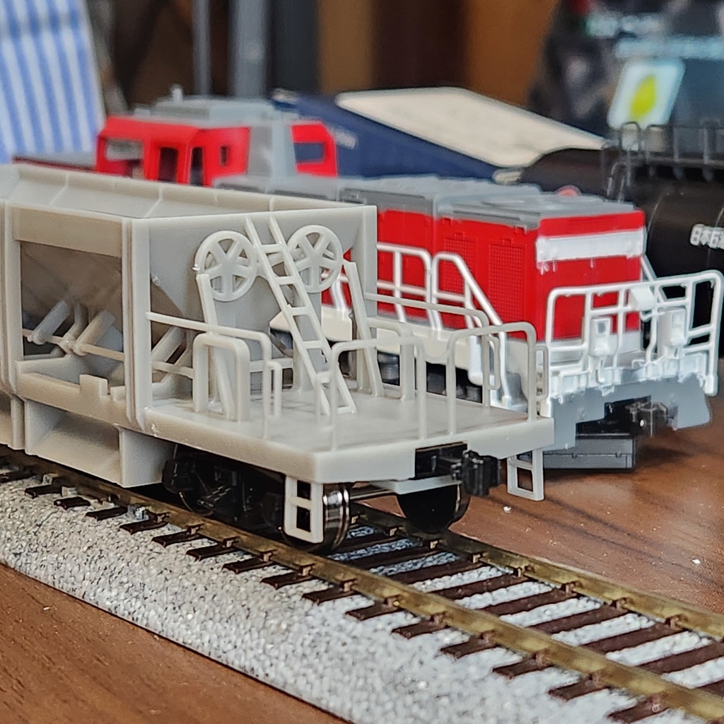 [改良品]1/80 HO ホキ800 タイプ 4両 3Dプリント - yukimodel - BOOTH