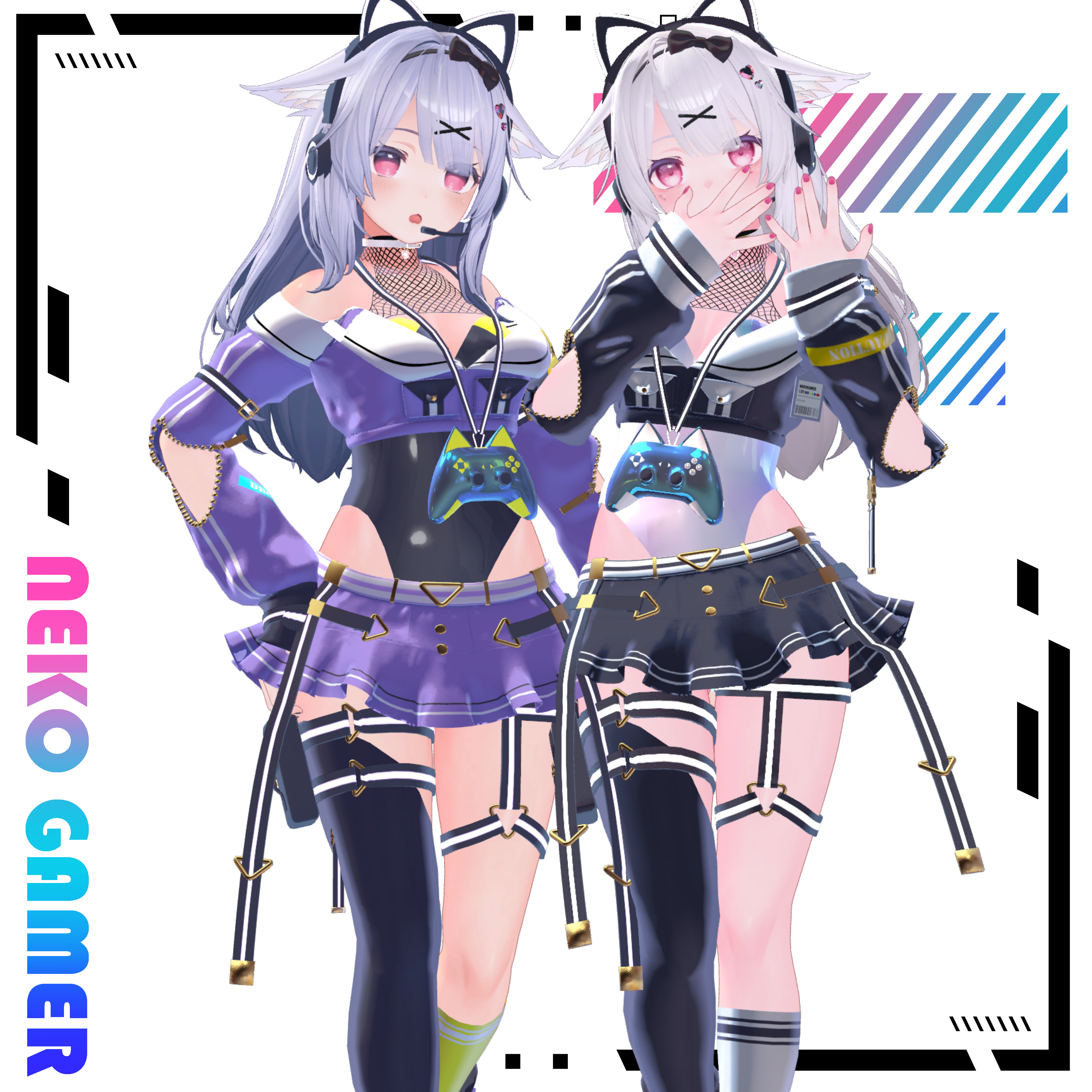【9アバター対応】Neko Gamer - DD closet - BOOTH