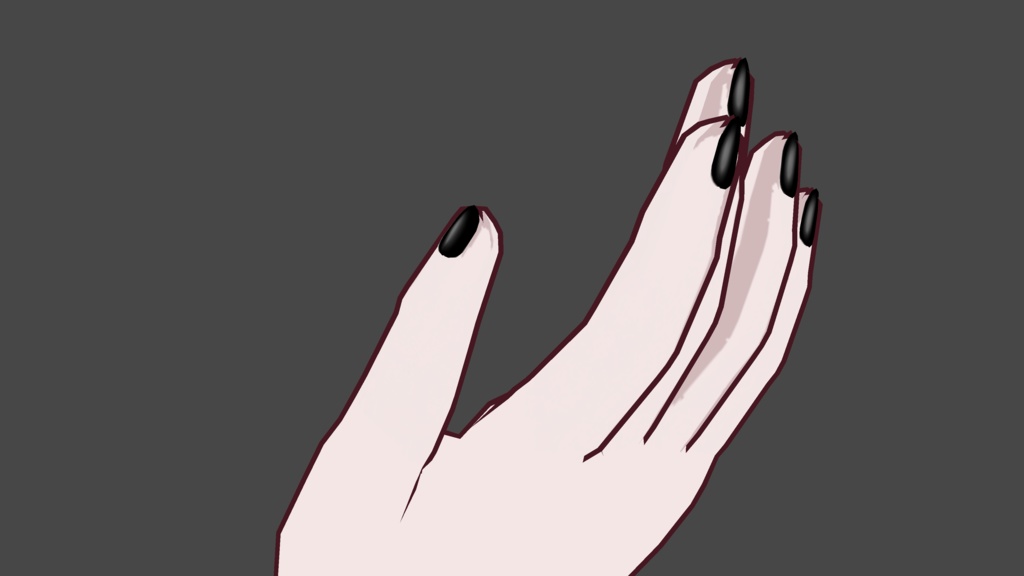 【VRoid】Free Many Colored finger nails textures - Mafuya - BOOTH