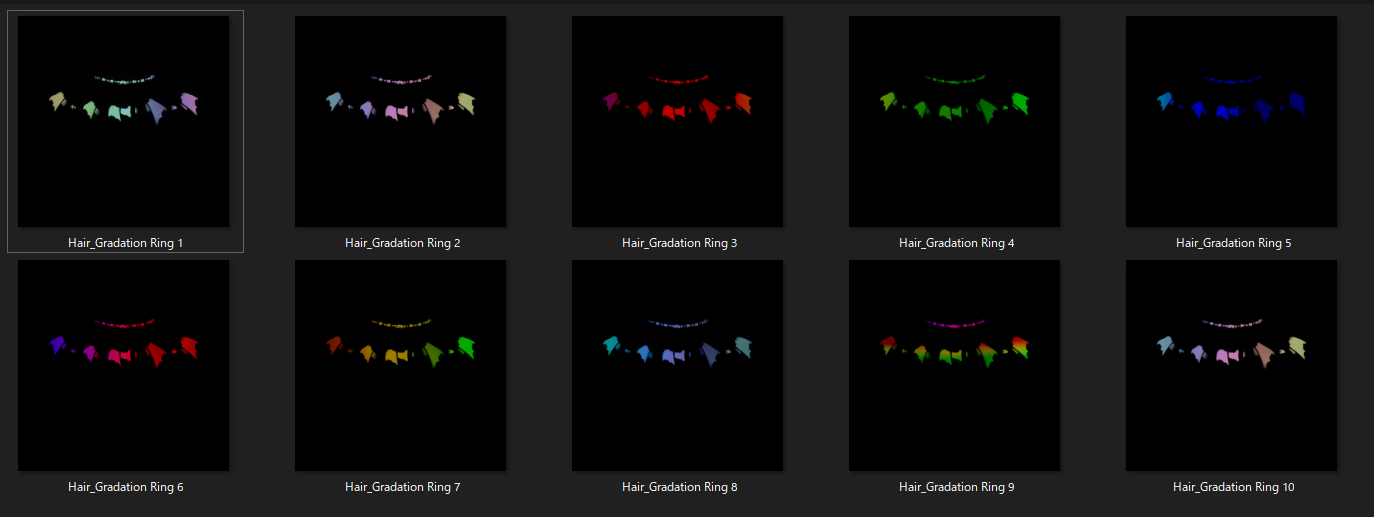 髪MATCAP 10種類 - fiiiiiiisuke - BOOTH