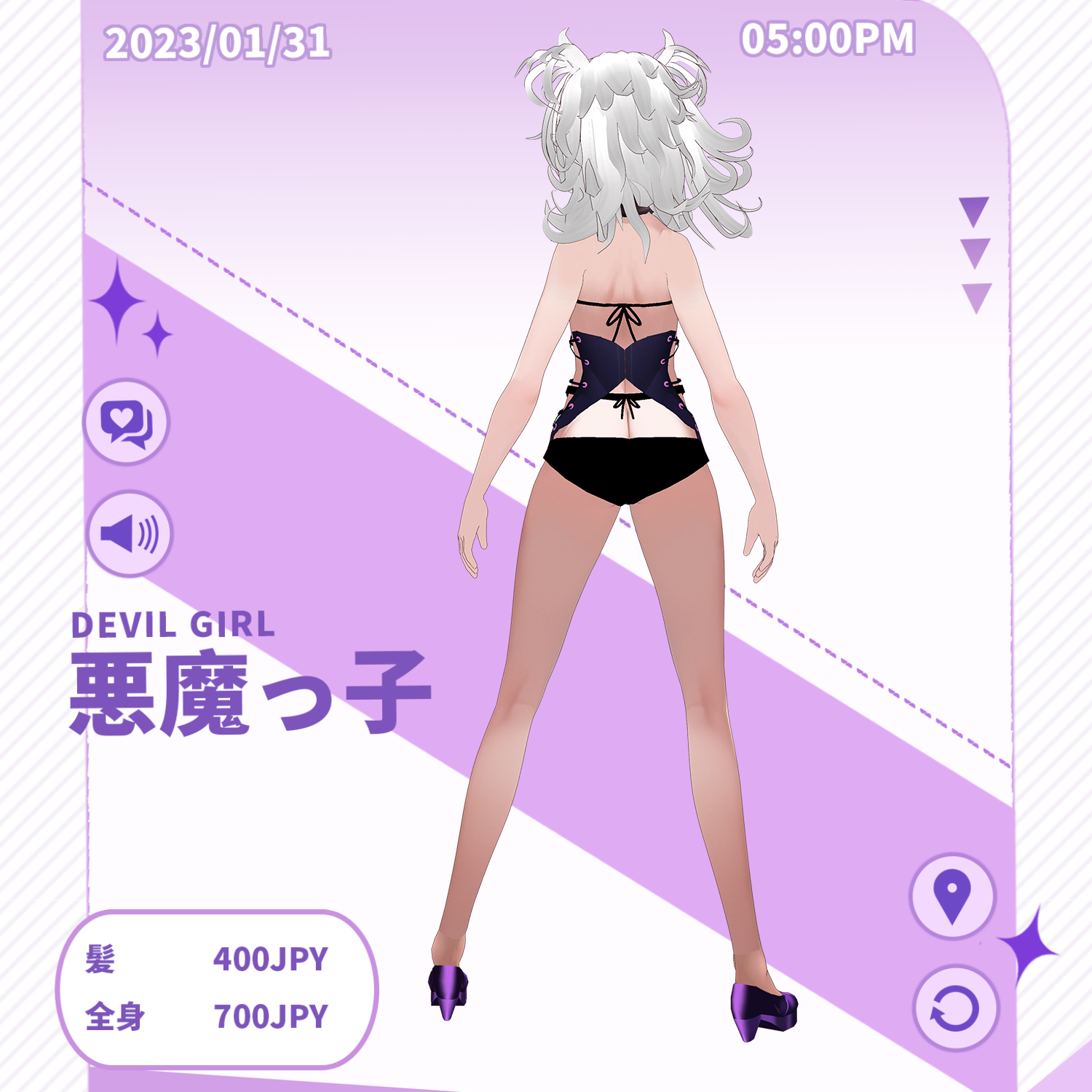 [Vroid][VRM] Curly girl hair preset / Devil Girl - Surcen - BOOTH