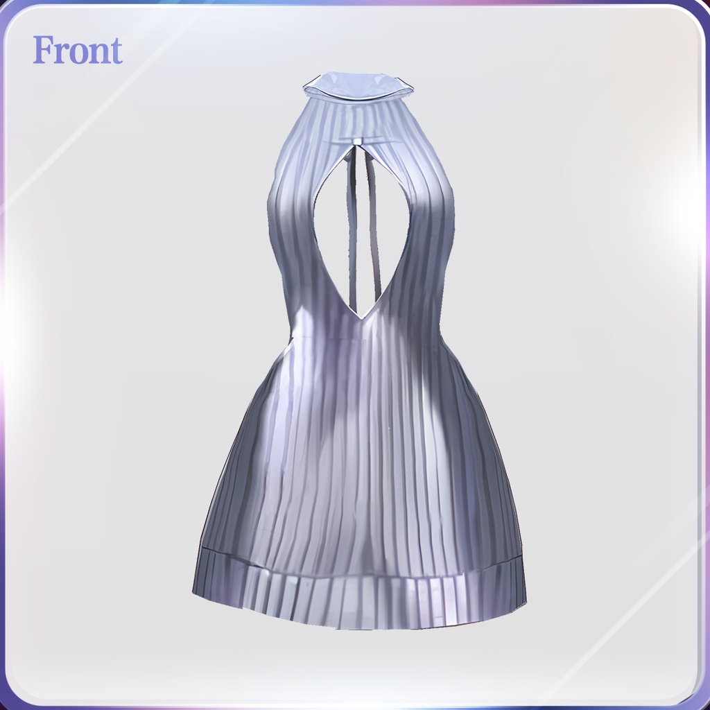 [Vroid] Sexy boobcut backless sweater (Include body skin texture ...