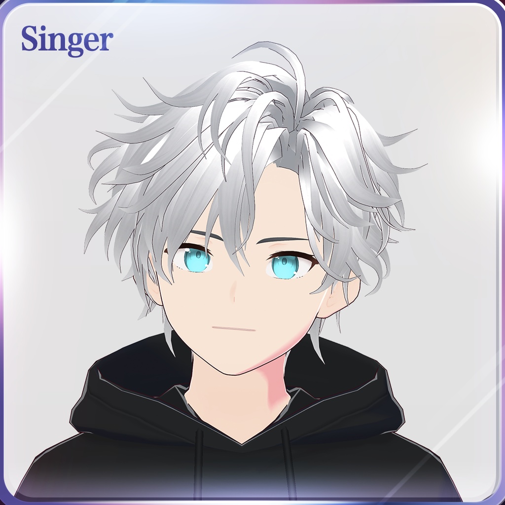 [Vroid] Boy hair preset/ wave short hair/ Singer - Surcen - BOOTH