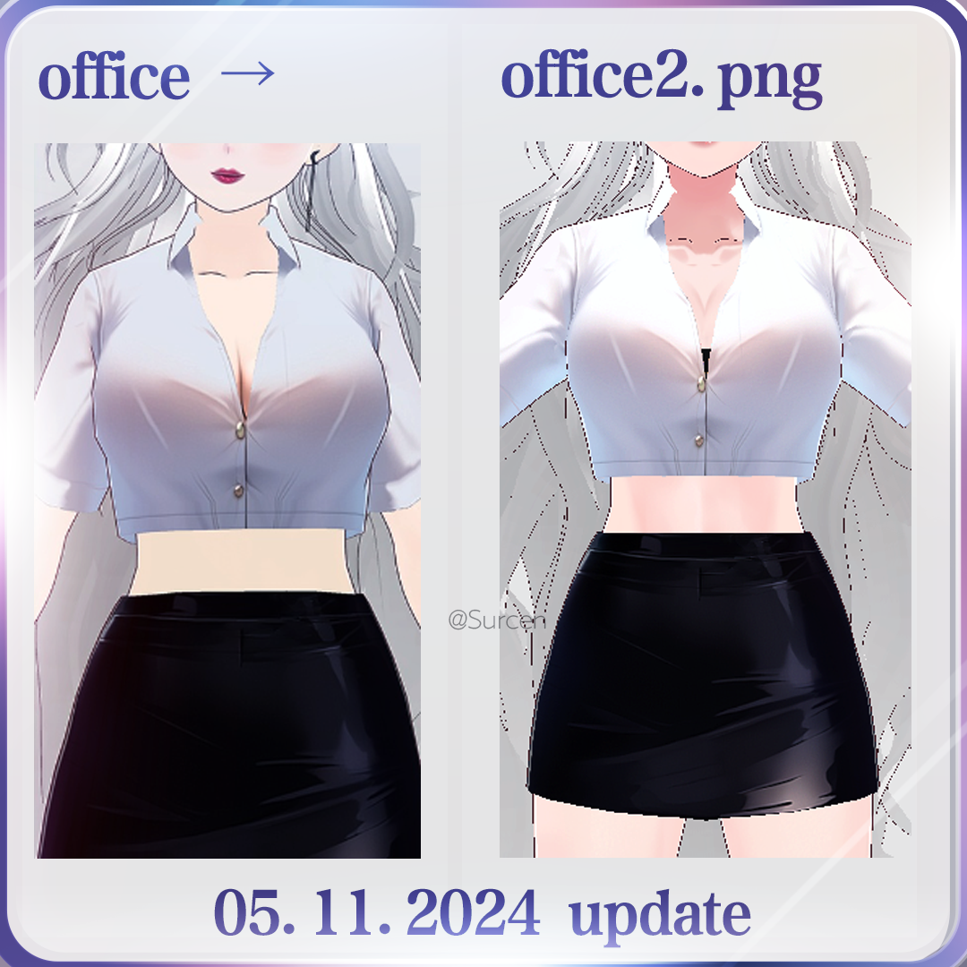 [Vroid] Sexy office outfit / OL服 / Office lady - Surcen - BOOTH