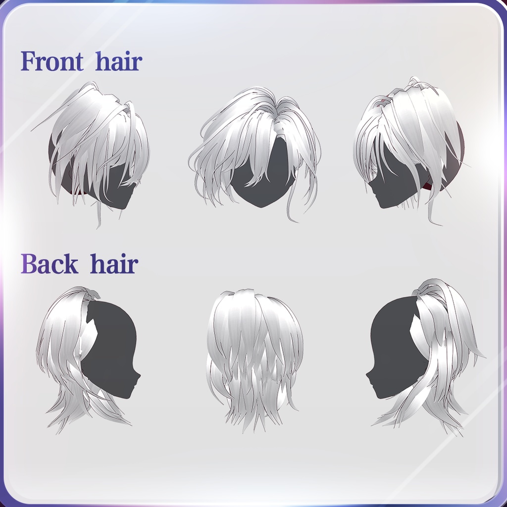 [Vroid] Wolfcut / Fluffly hair / Cool girl - Surcen - BOOTH