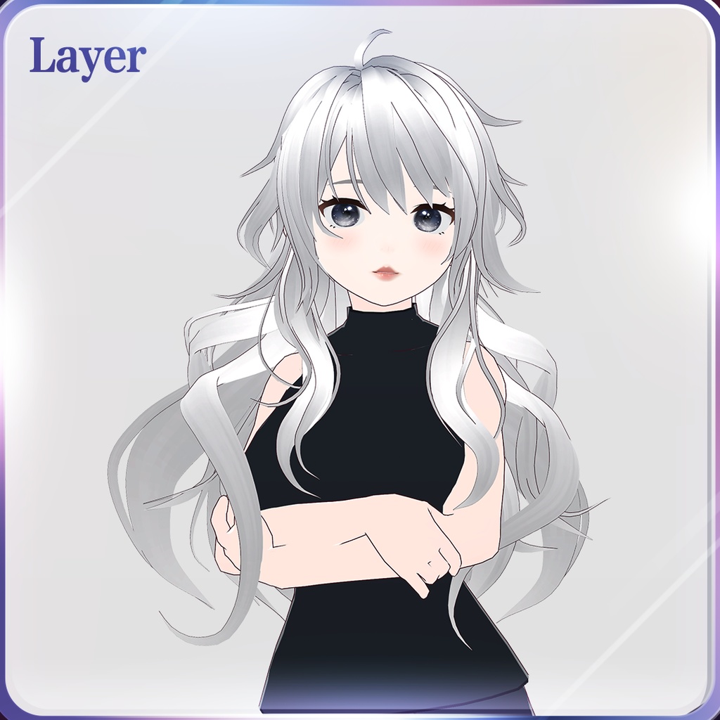 [Vroid] Layered hair / Fluffly Long hair / Cute girl - Surcen - BOOTH