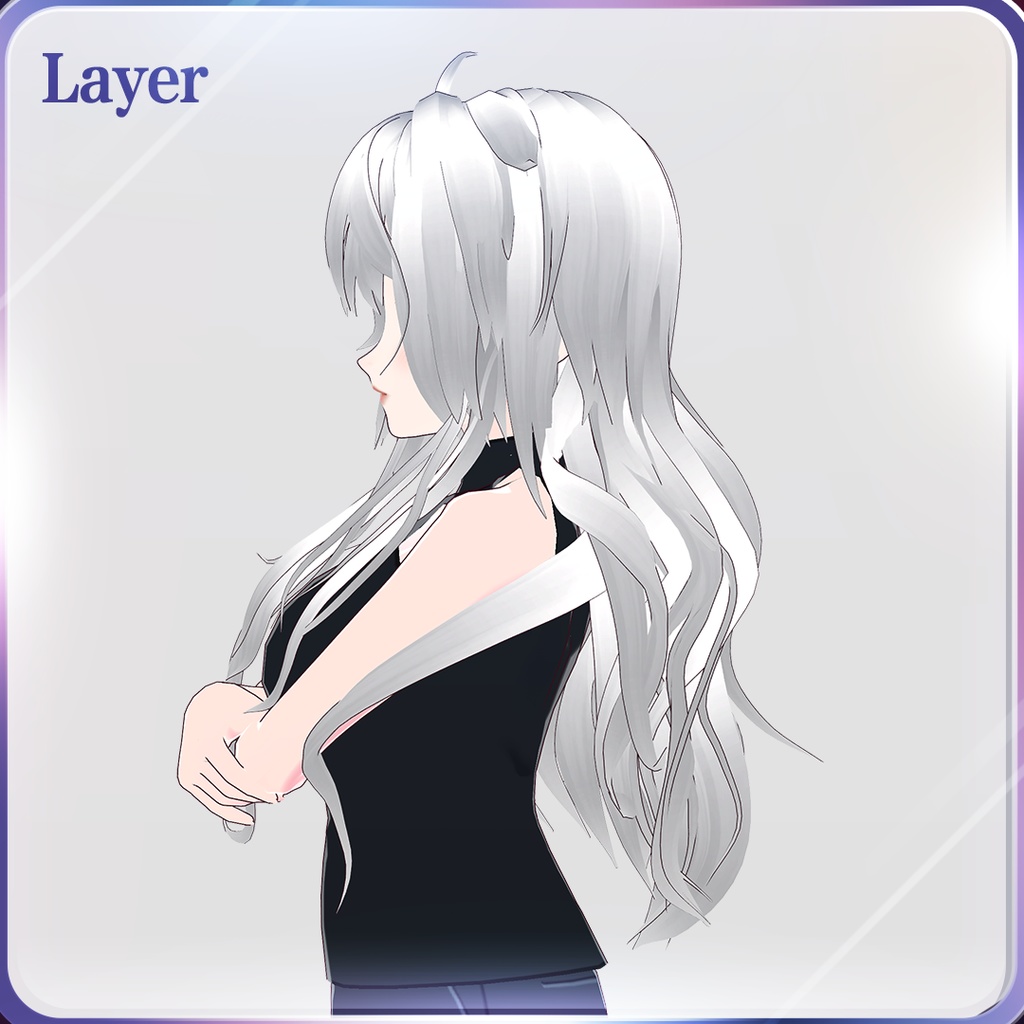[Vroid] Layered hair / Fluffly Long hair / Cute girl - Surcen - BOOTH