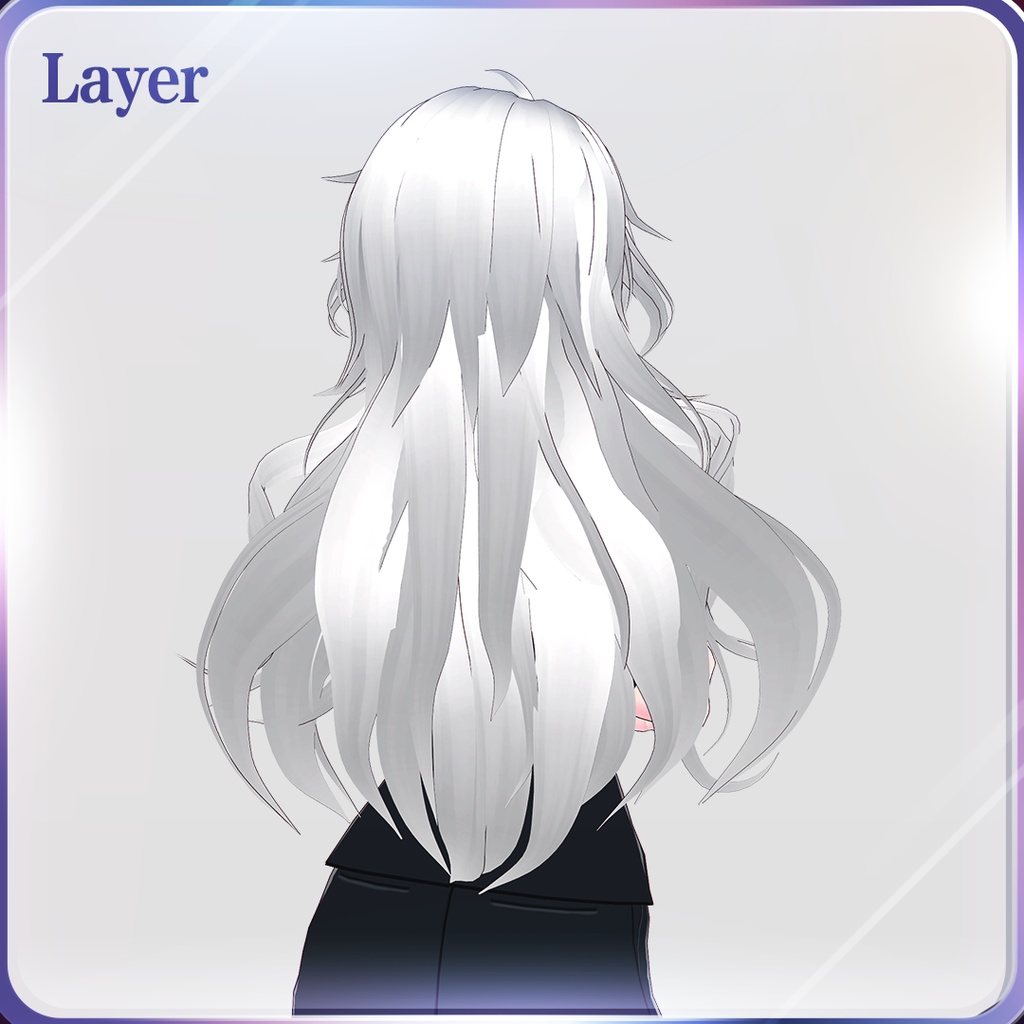[Vroid] Layered hair / Fluffly Long hair / Cute girl - Surcen - BOOTH