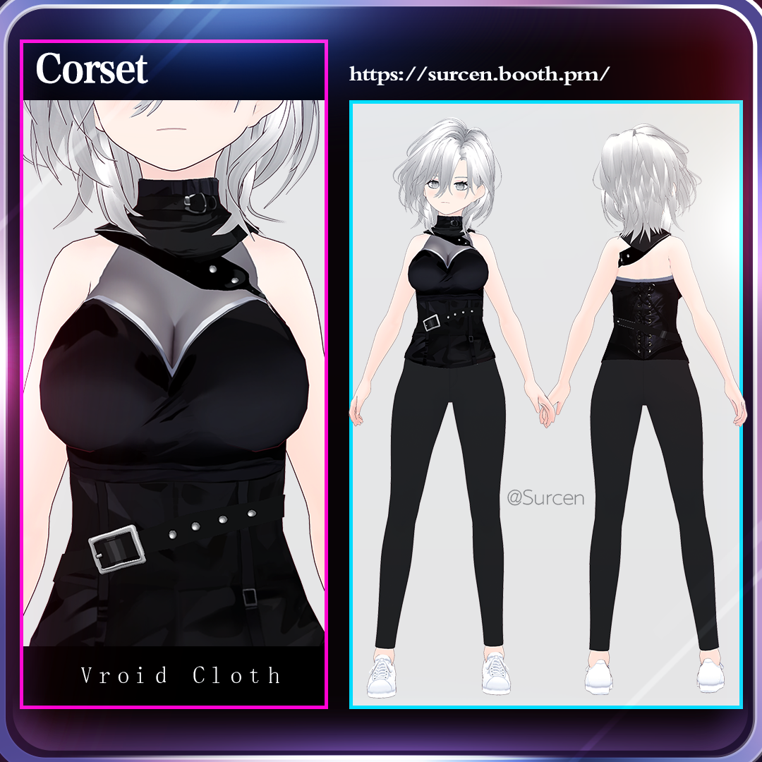 [Vroid] Corset tops コルセット/ Fight style - Surcen - BOOTH
