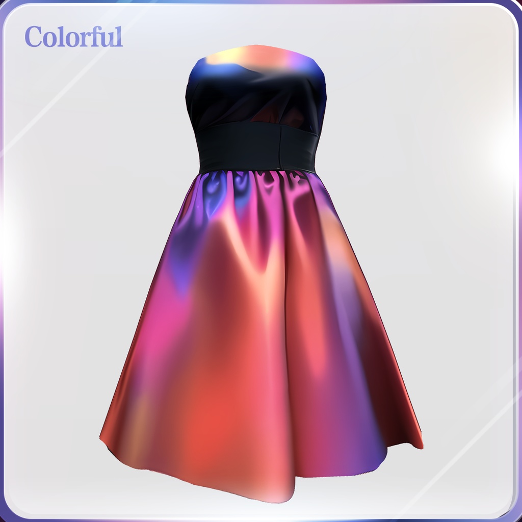 [Vroid] Colorful Dress / Dawn - Surcen - BOOTH
