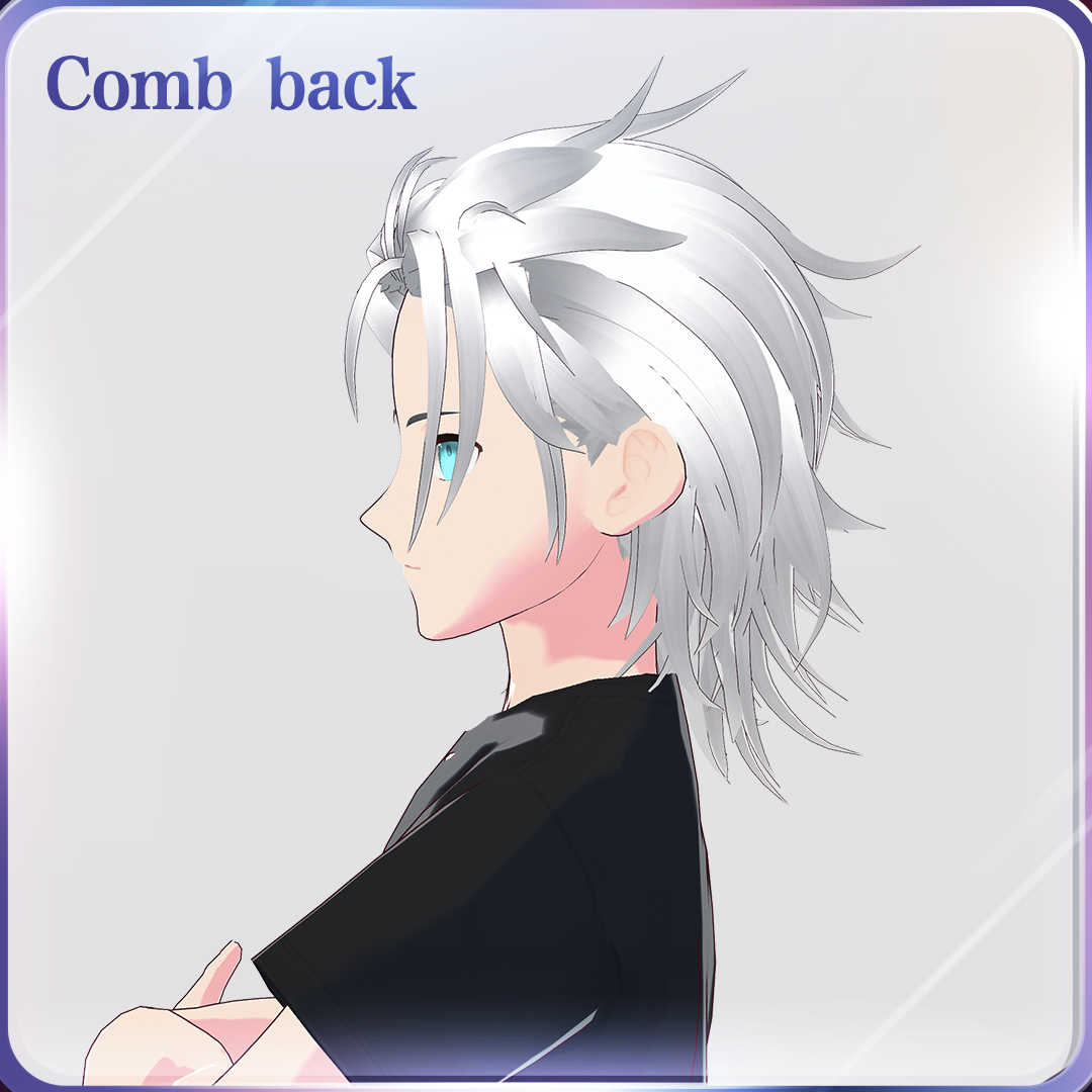 [Vroid] Comb back hair - Surcen - BOOTH