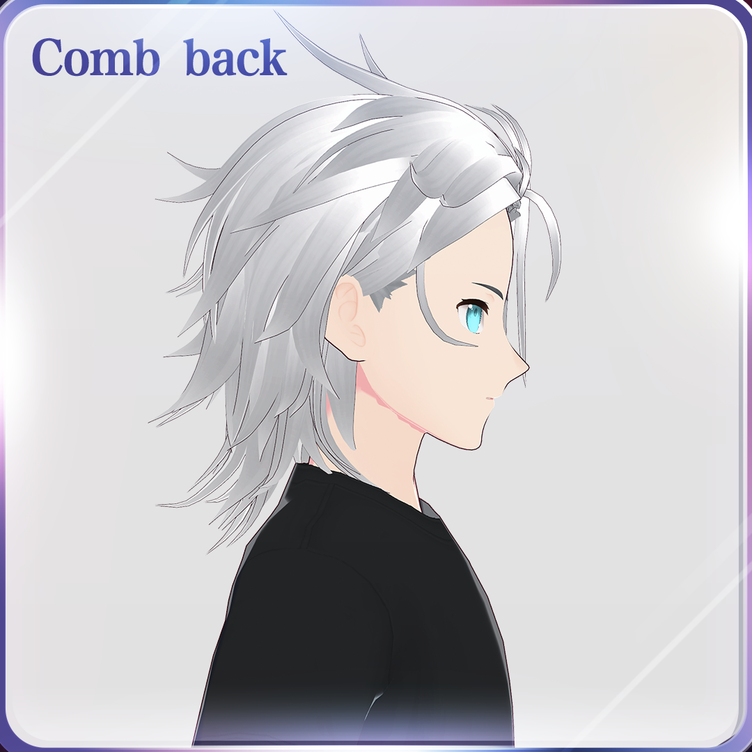 [Vroid] Comb back hair - Surcen - BOOTH