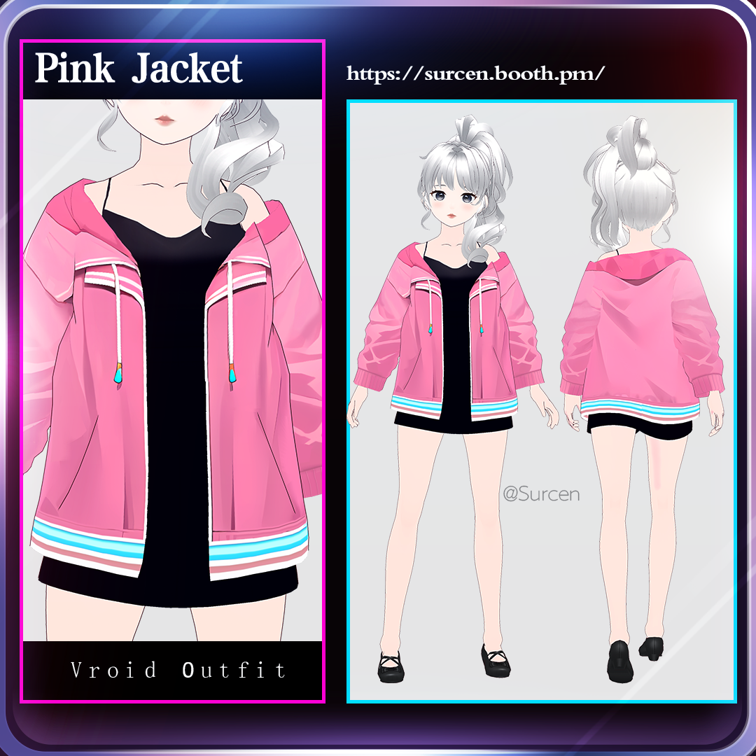 [Vroid] Pink Jacket - Surcen - BOOTH