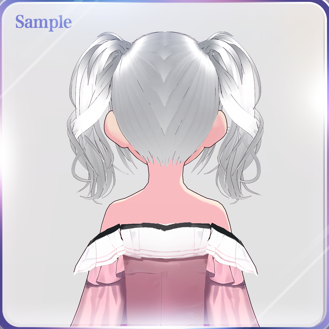 [Vroid] Curly Short Twintails / Twintails Only - Surcen - BOOTH
