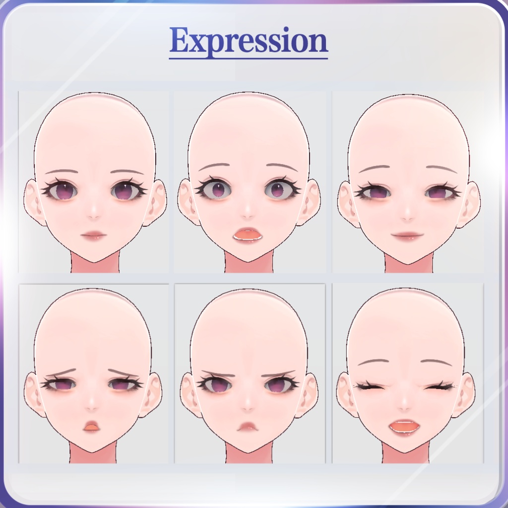[Vroid] Girl Face and Body Base - Surcen - BOOTH