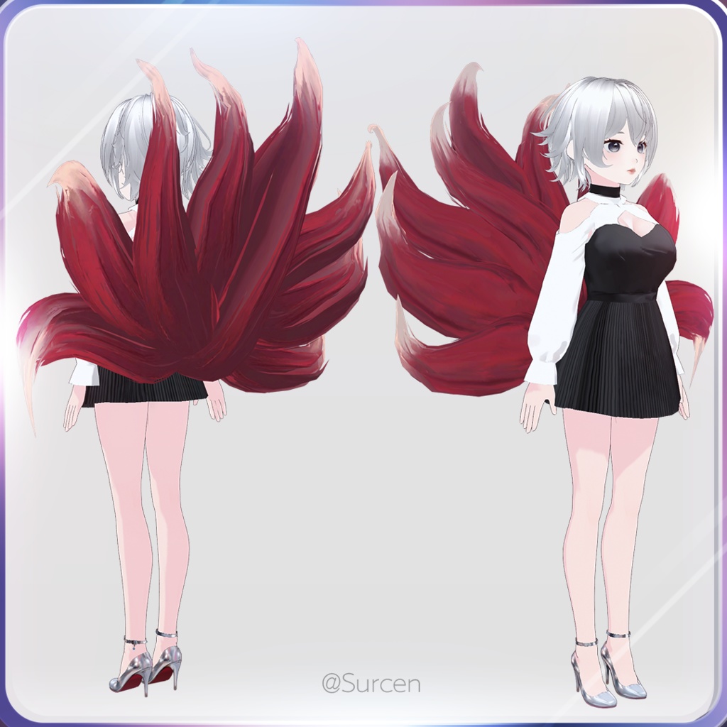 [Vroid][XWear] Nine Fox Tails - Surcen - BOOTH