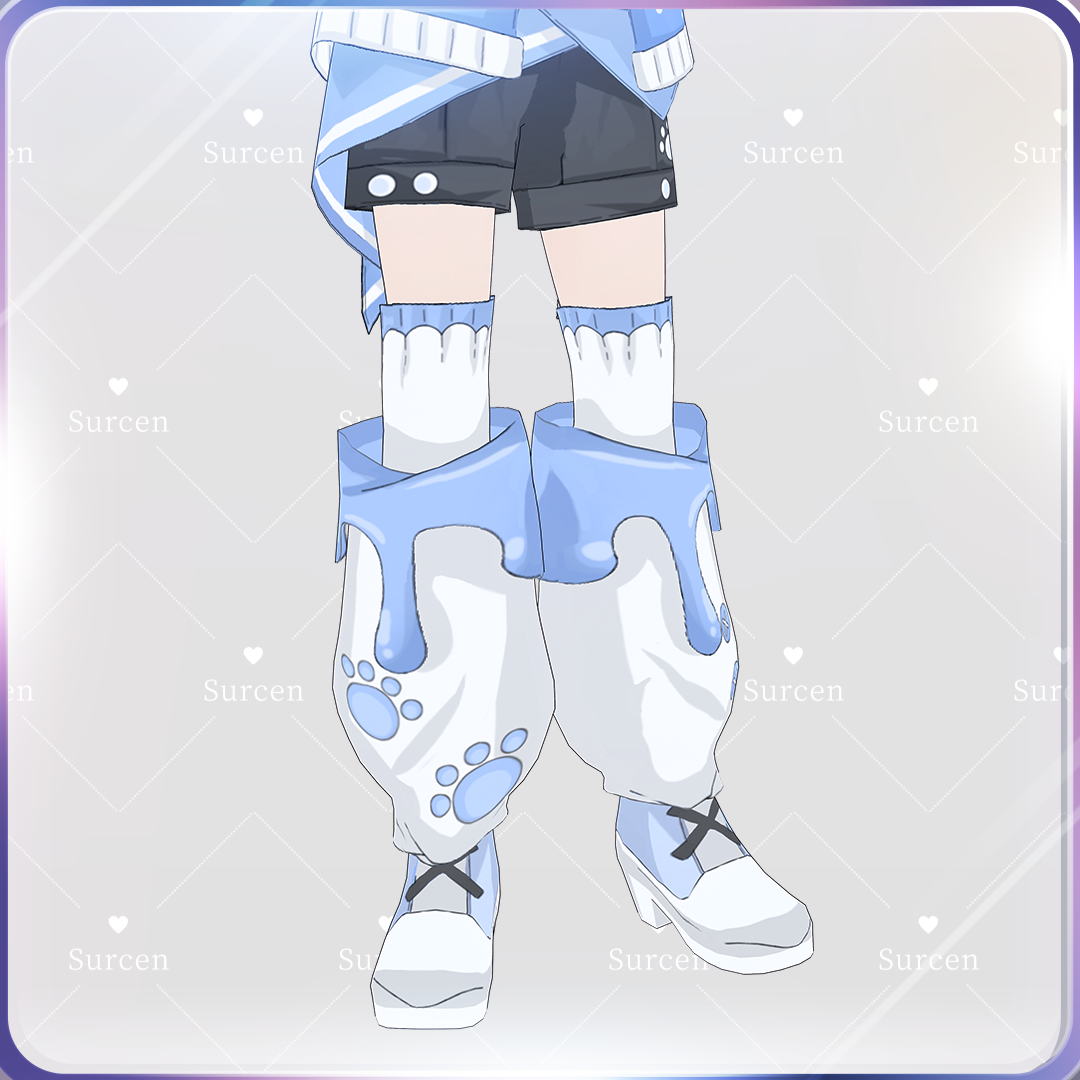 [Vroid] Winter 2025 / Blue / White Bear - Surcen - BOOTH