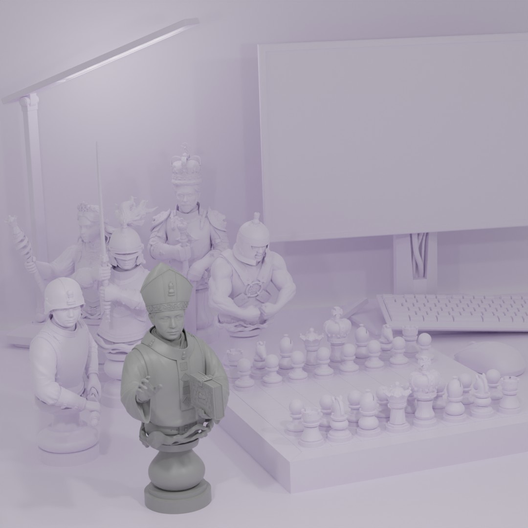 【STLデータ】Chess Bishop - Modeling Studio - BOOTH