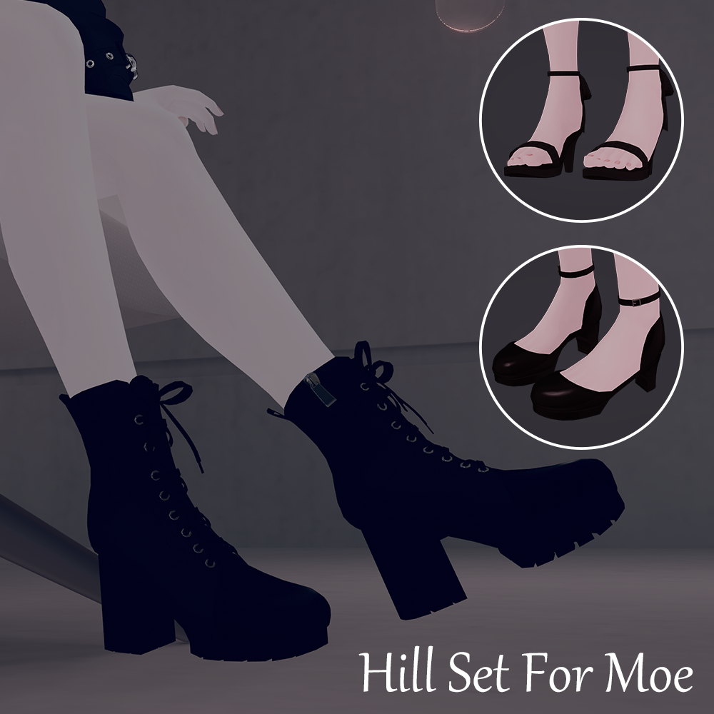 Heel(靴) Set for Moe [萌] / Shinra [森羅] / Manuka [マヌカ] - NAUGHTY SHOP - BOOTH