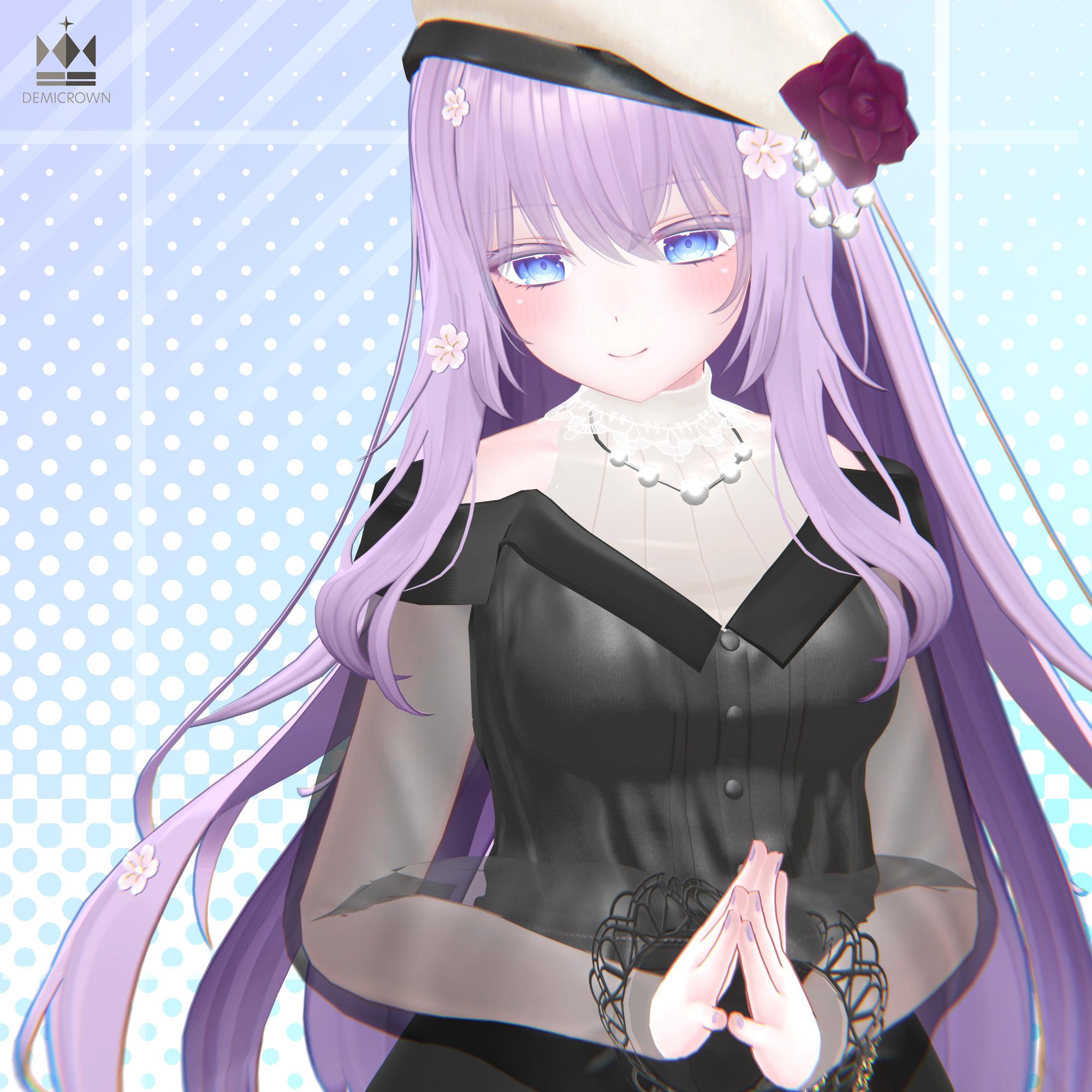 【桔梗/萌/マヌカ/リルモワ/ライム対応】Evening Lily【VRChat】 - Demicrown - BOOTH