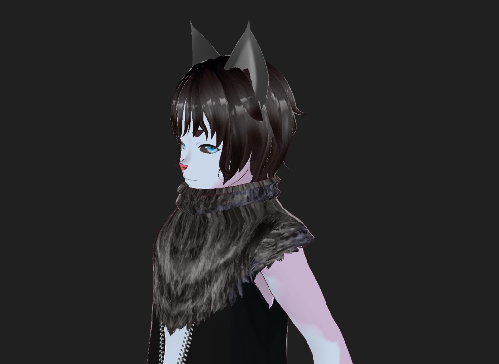 FREE { VRoid } Fur Coat - Vitalia's Freebies - BOOTH