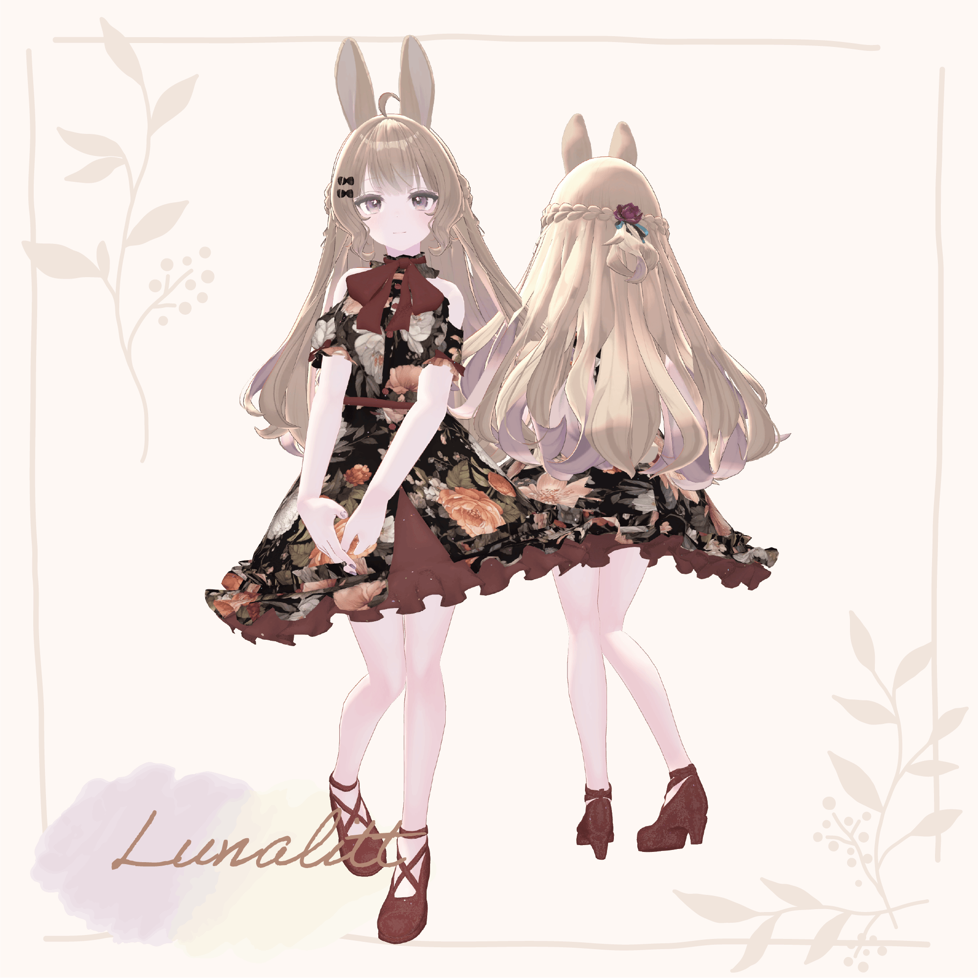 Spring one piece dress【複数アバター対応】 - #ichicoro_Plus - BOOTH