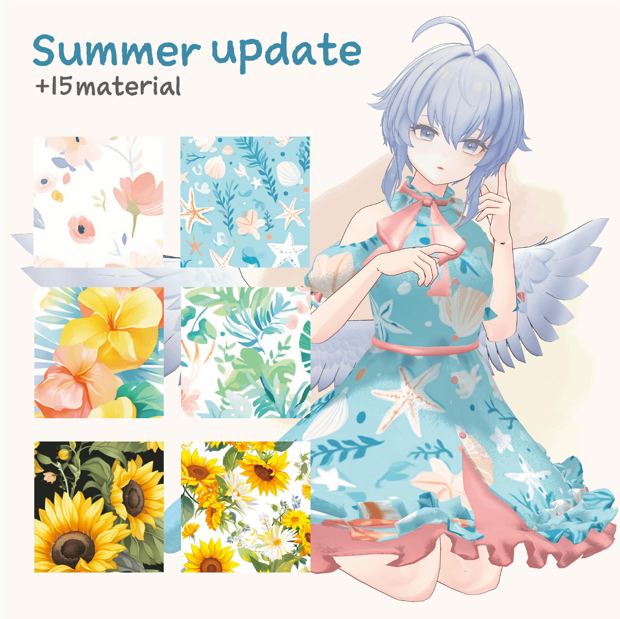 Spring one piece dress【複数アバター対応】 - #ichicoro_Plus - BOOTH