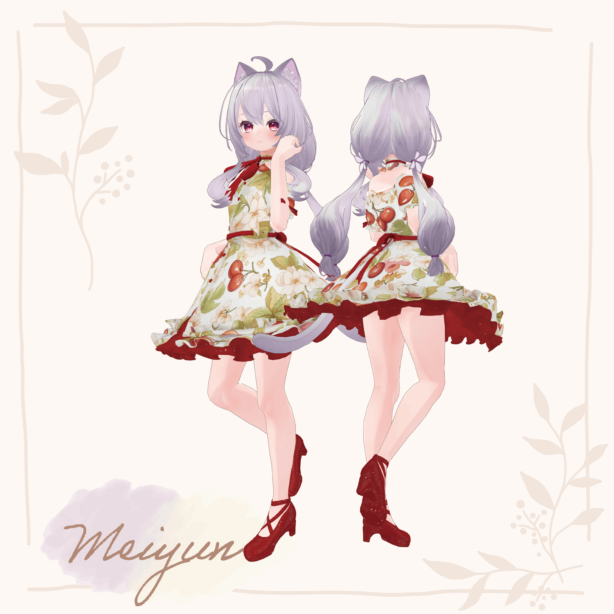 Spring one piece dress【複数アバター対応】 - #ichicoro_Plus - BOOTH
