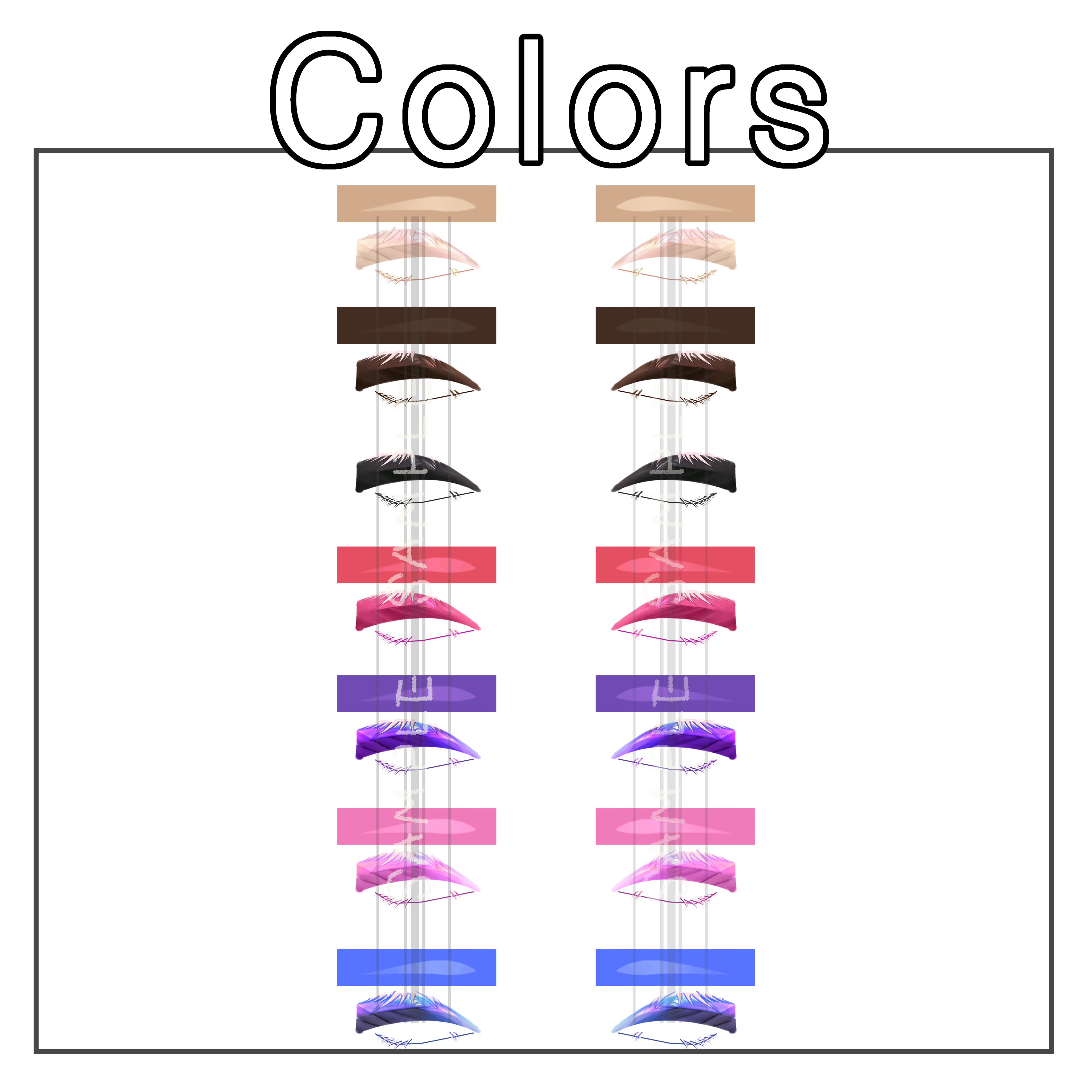 くうた Kuuta Eye& Makeup texture_Pink H No.1 - PinkHamster - BOOTH