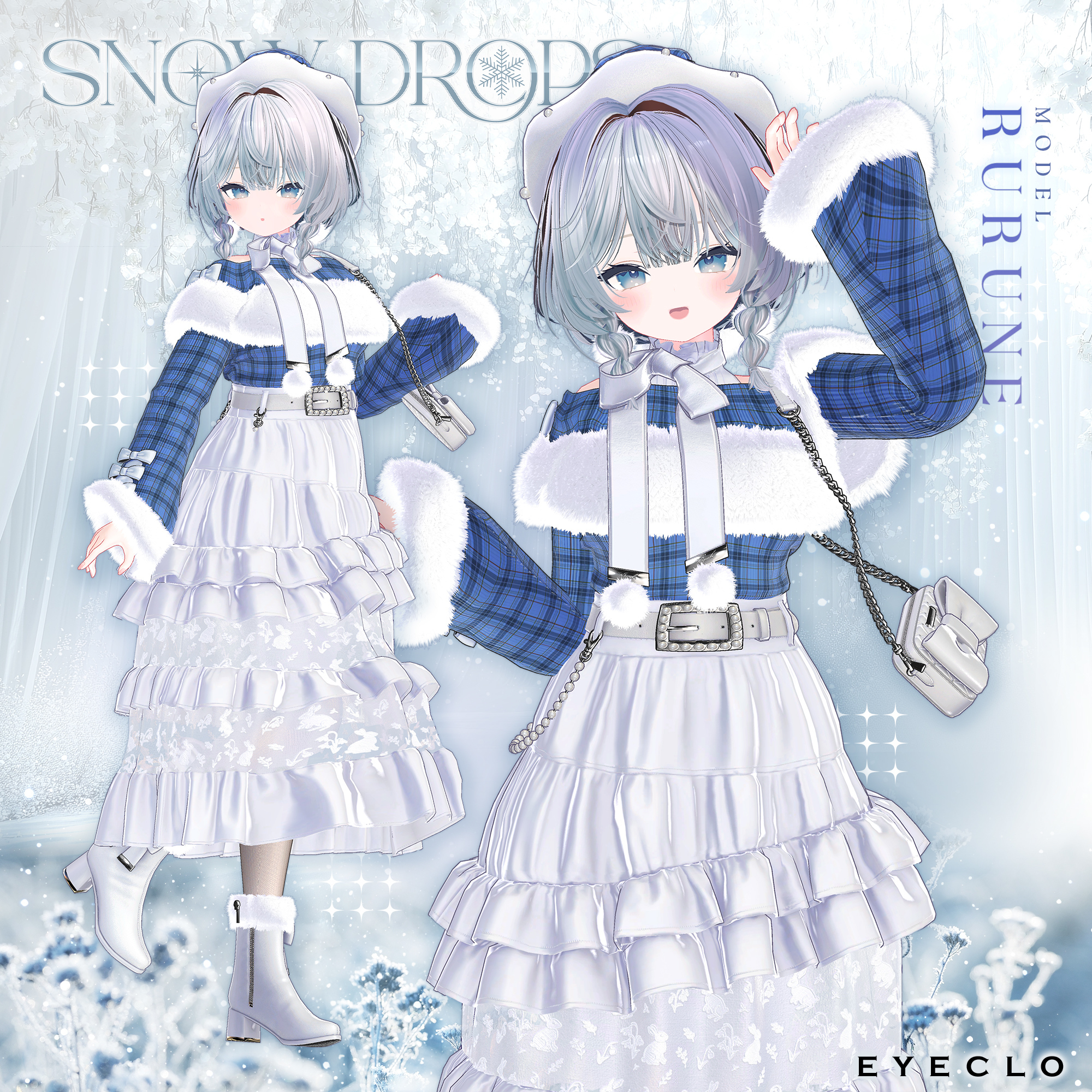 【11アバター対応】SnowDrops 【VRChat向け衣装モデル】 - EYECLO - BOOTH