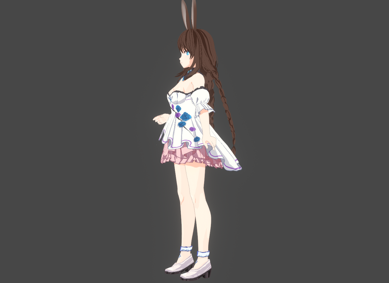 【Vroid】White Dress Set - meycia - BOOTH