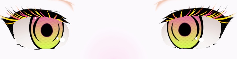 [VRoid] Neon Eyelashes + Irises Texture - fuuririn - BOOTH