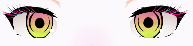 [VRoid] Neon Eyelashes + Irises Texture - fuuririn - BOOTH