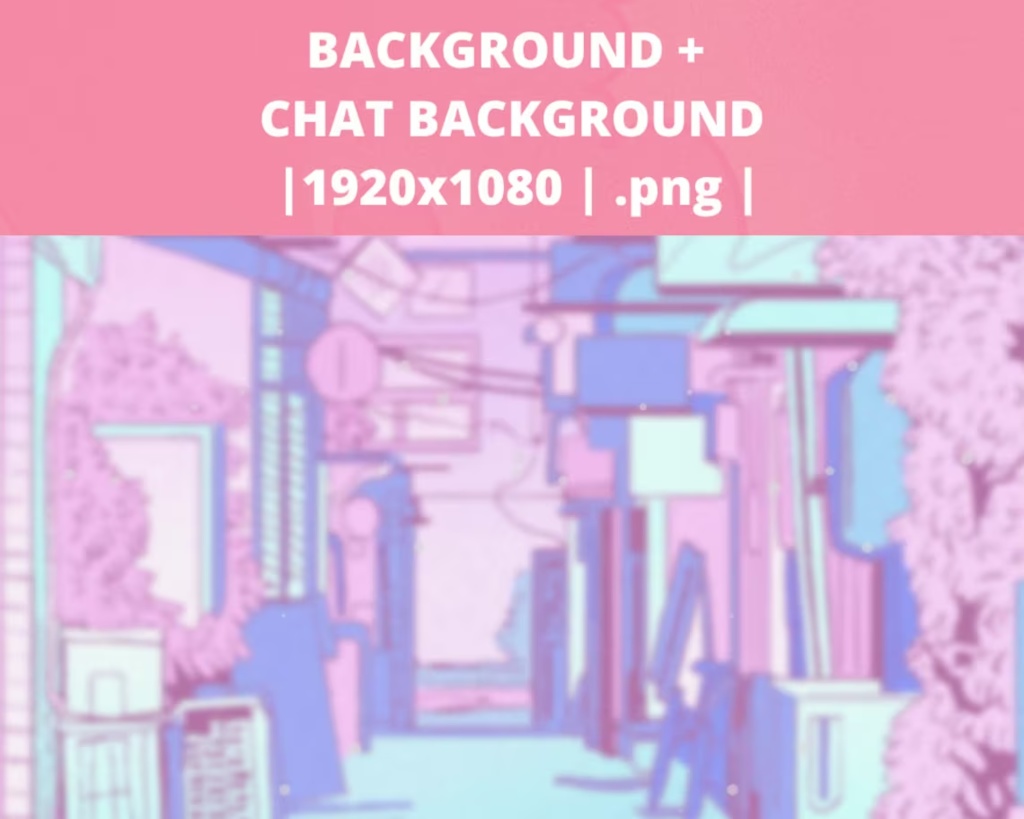 Animated Stream Background | VTuber - Cute - Pastel - Pink - Anime ...