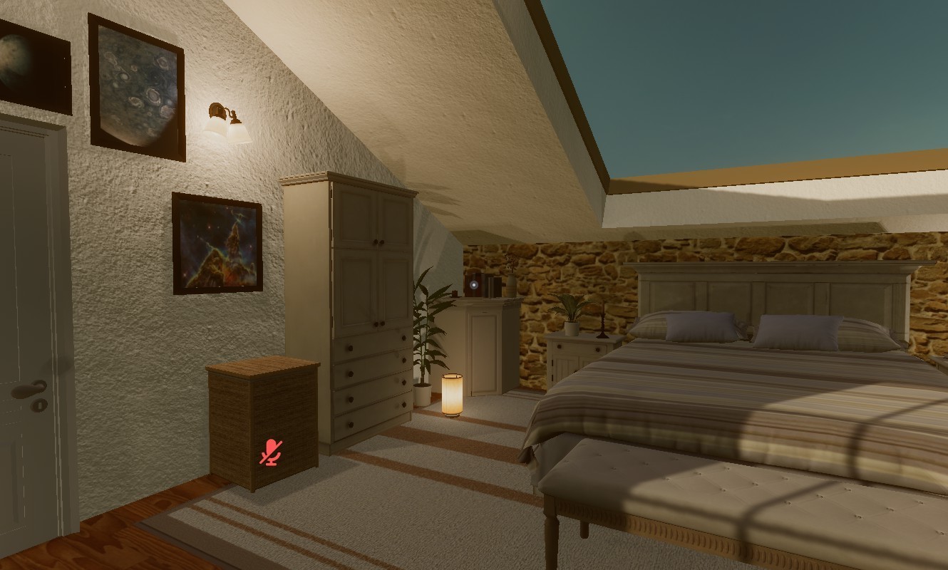 Basic Bedroom (VRC World) - Alien Workshop - BOOTH